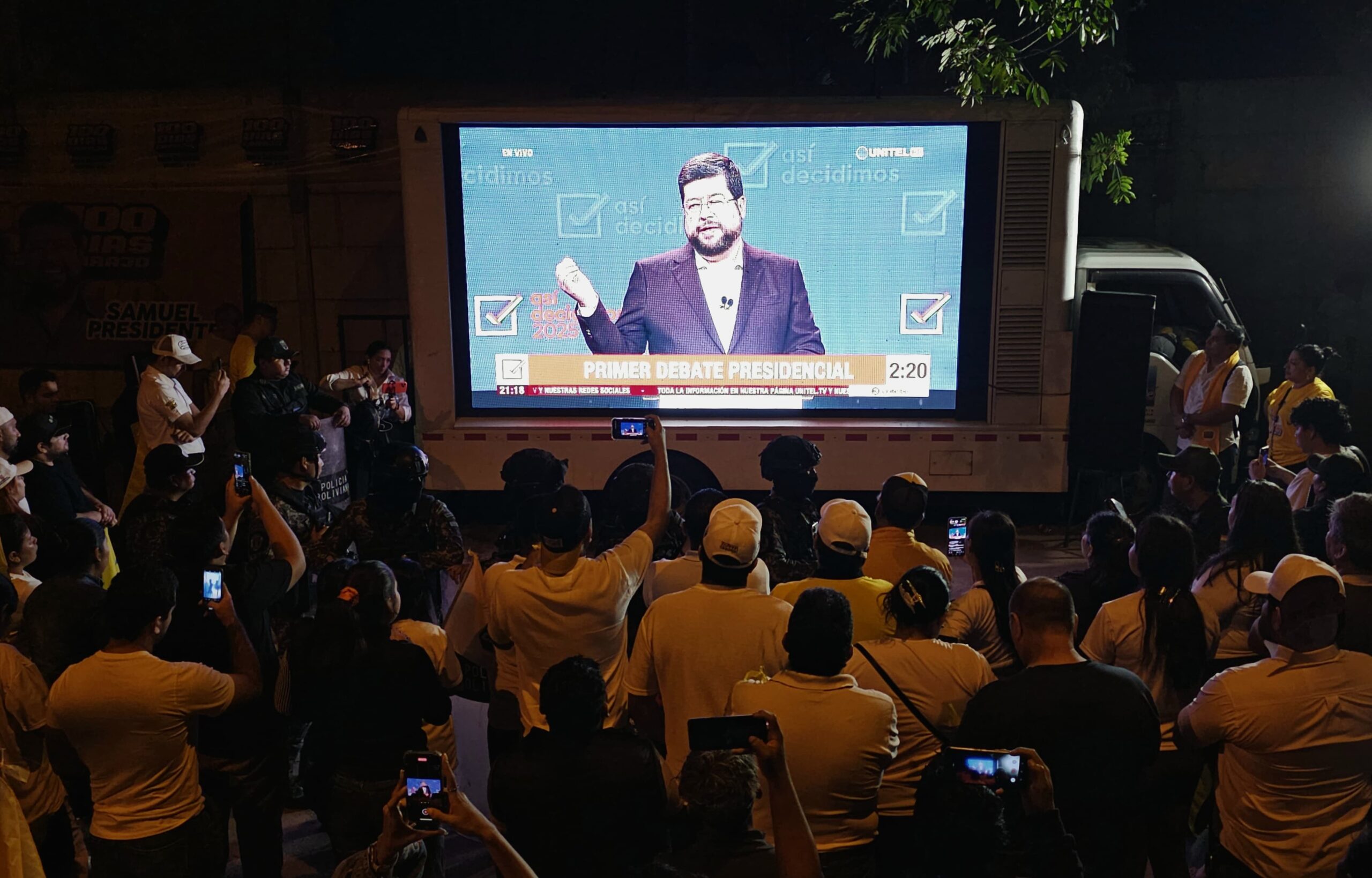 En el debate de UNITEL, Samuel propone eliminar las pensiones de los ...